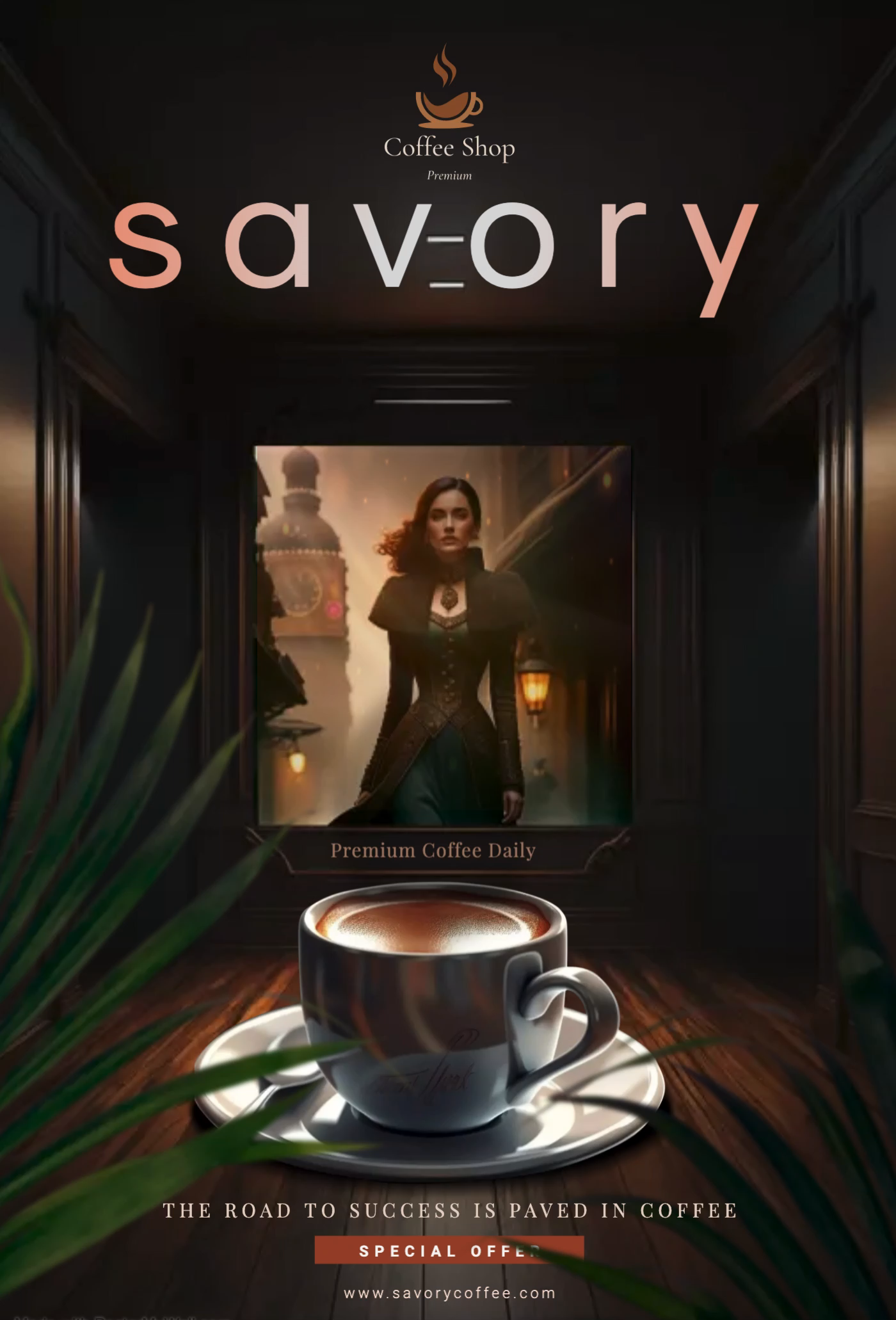 SAVORY Coffee Shop Video Poster Template by LEGIONXIII on Dribbble