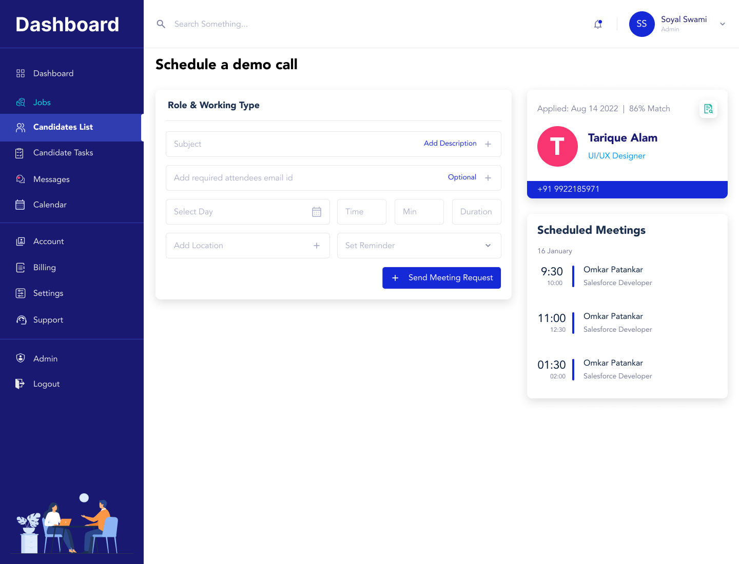 HR Recruitment Management System by UX-UI designer Ankita Shinde on ...
