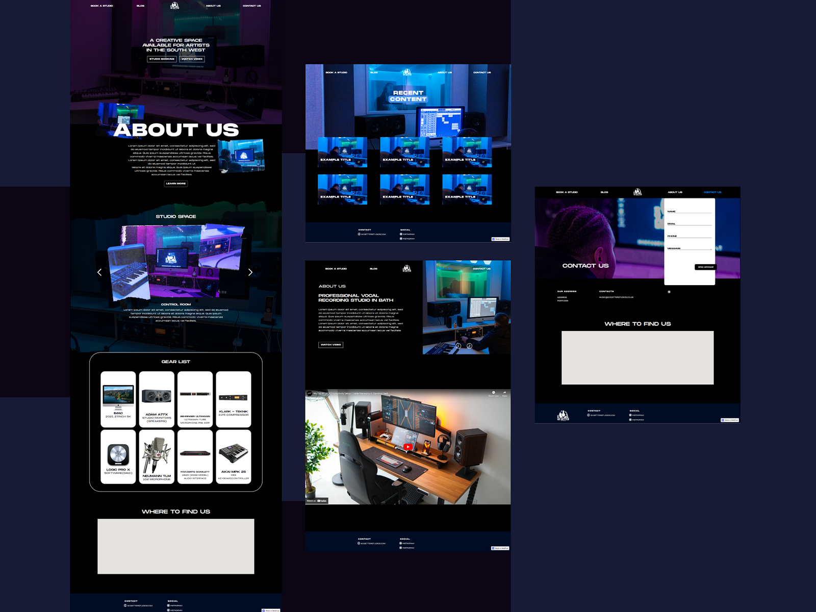 Go Getter Studio Website by Adeleke Ayomide on Dribbble