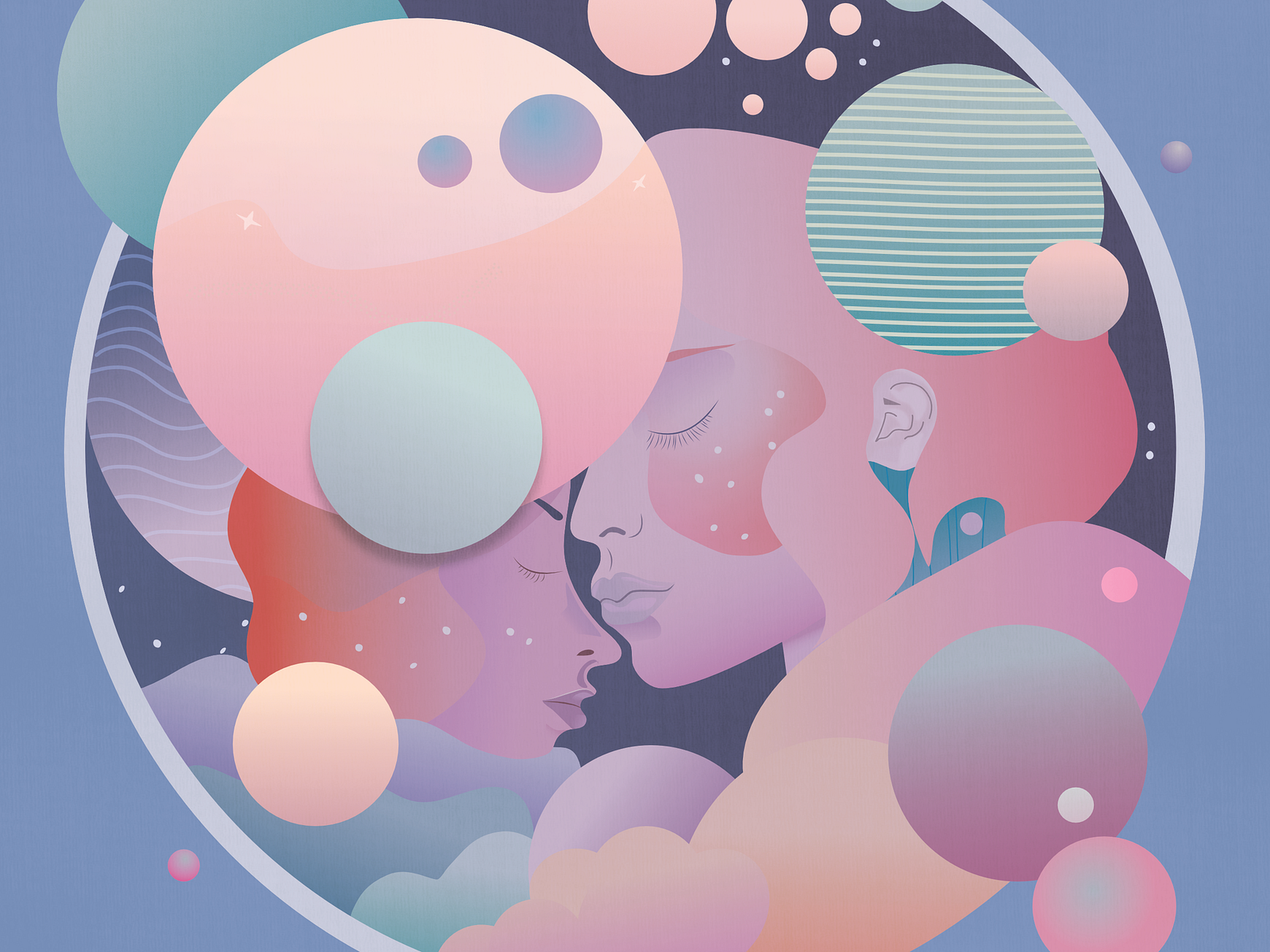 Intimacy illustration by Malina on Dribbble