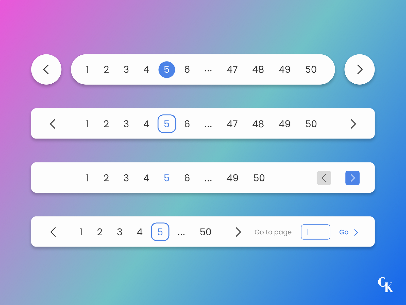 Daily UI 85 - Pagination by Chinmayee Khavale on Dribbble
