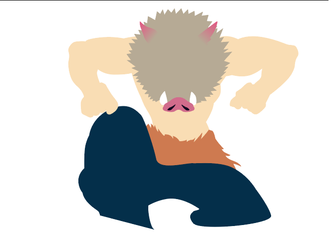 Inosuke Hashibira (animated) - Minimalist Character Design by Stiibabs ...