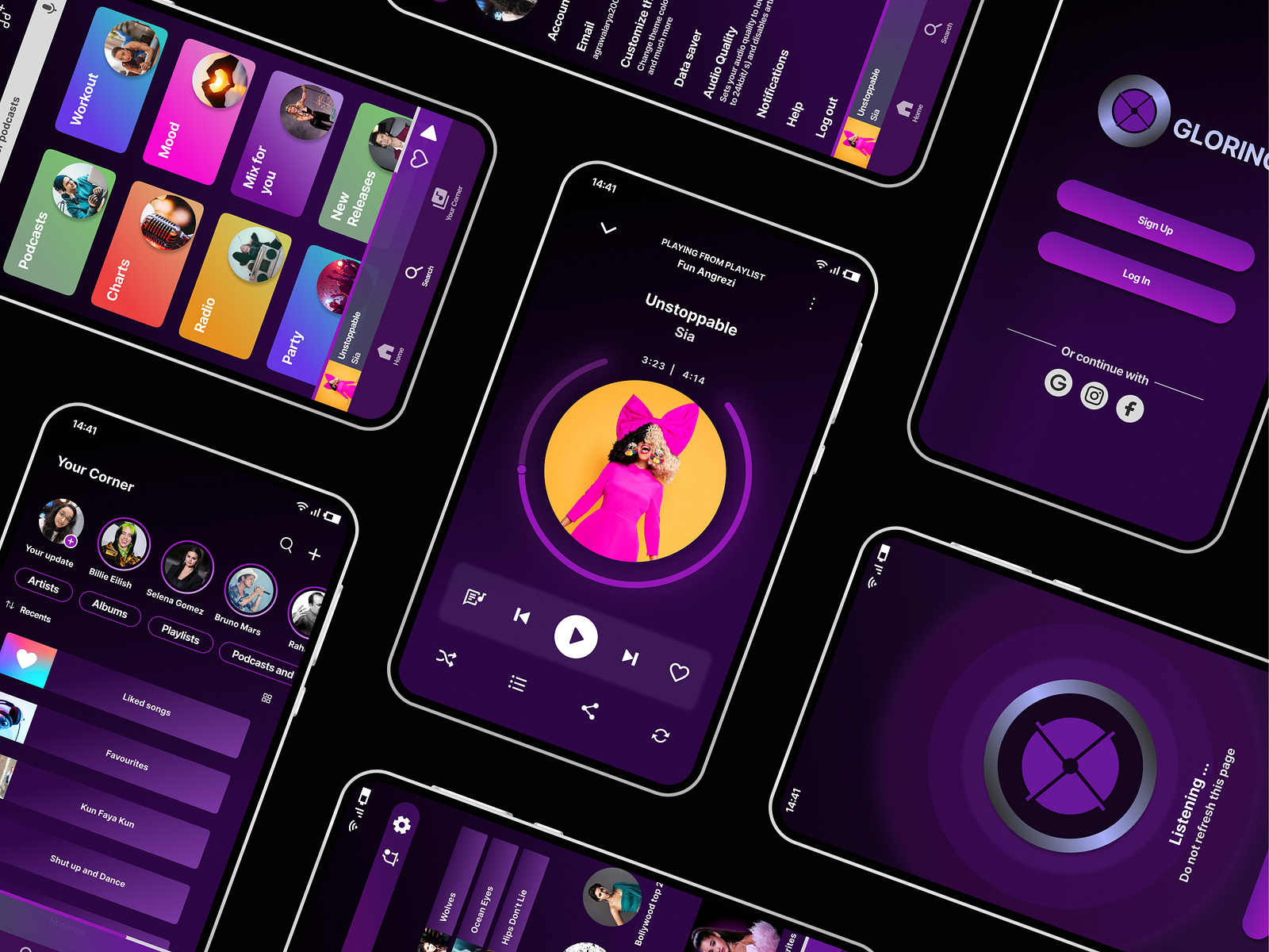 Music App UI by Arya Agrawal on Dribbble