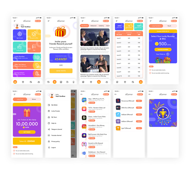 Reward App by Chirag on Dribbble