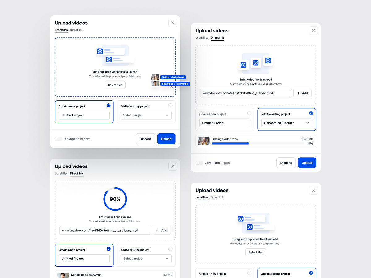 File upload modal — Untitled UI by Jordan Hughes® on Dribbble