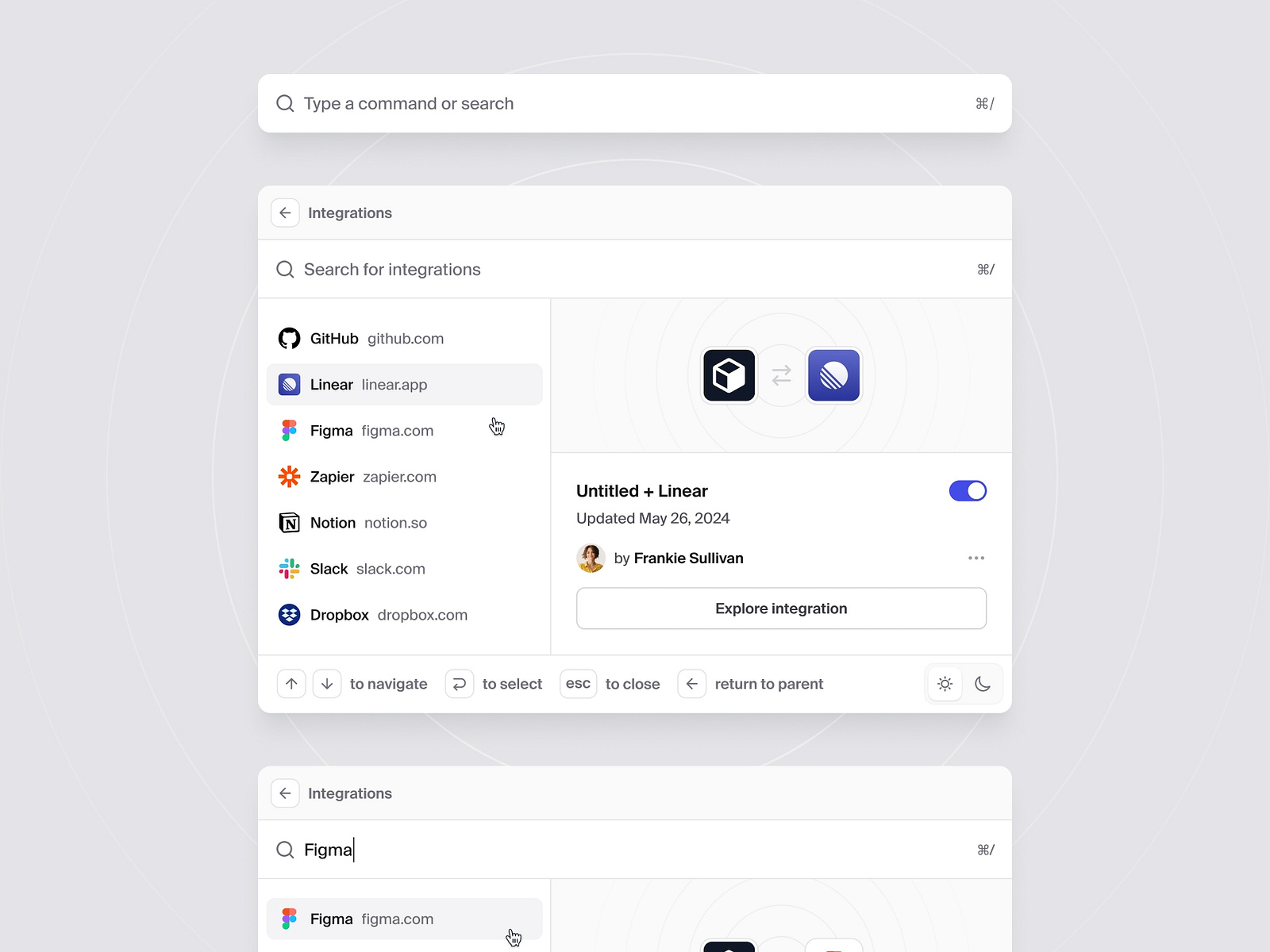 Command+K search menu — Untitled UI by Jordan Hughes® on Dribbble