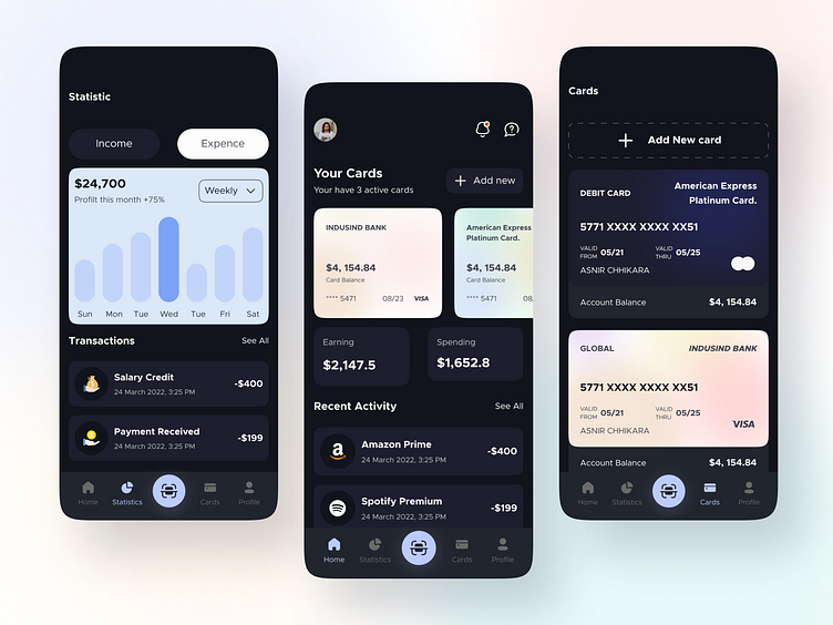 Financial Management App by Satya Ranjan Swain on Dribbble