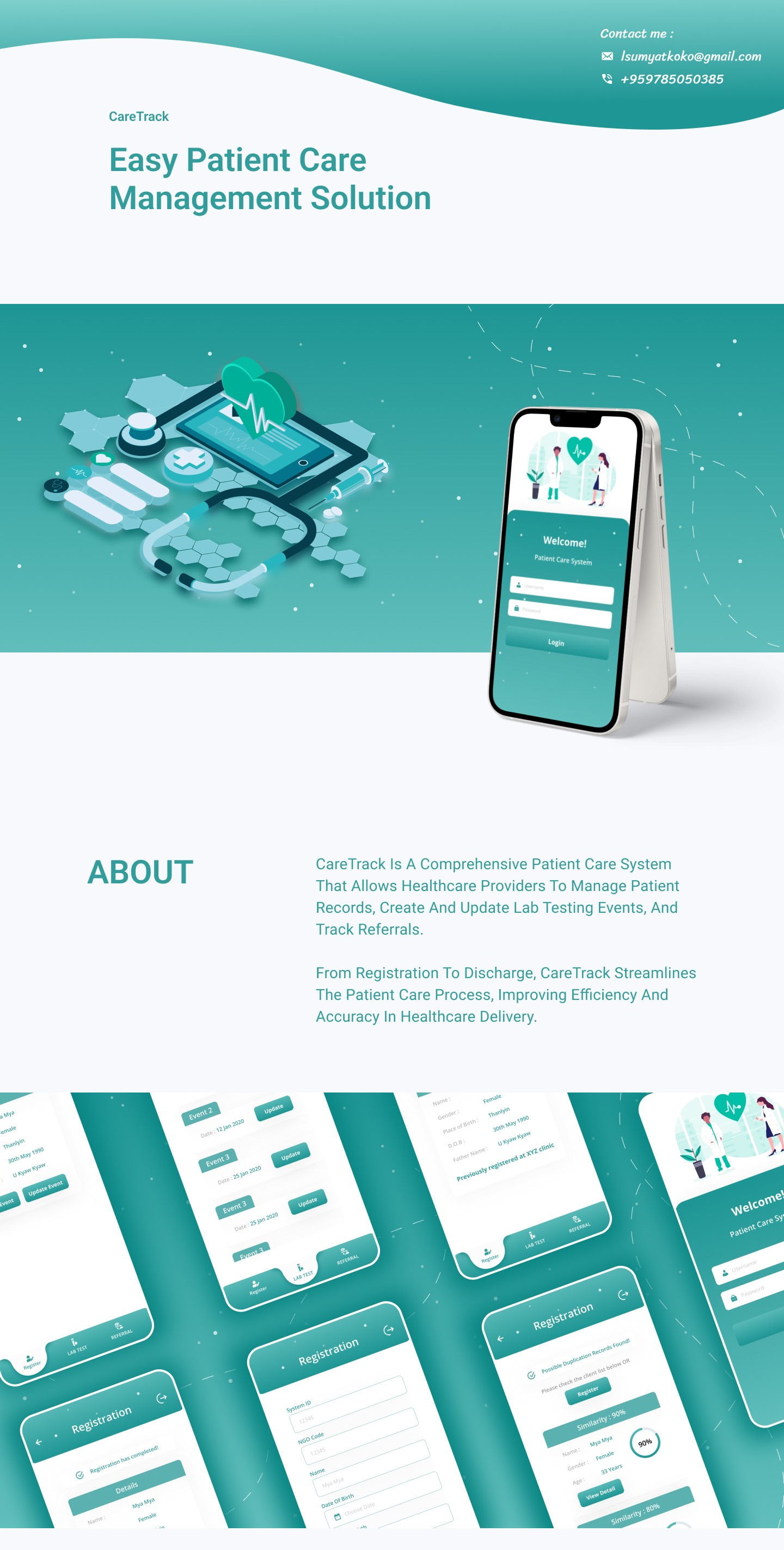 Patient Care App UI Design by Su Myat Ko Ko Lay on Dribbble