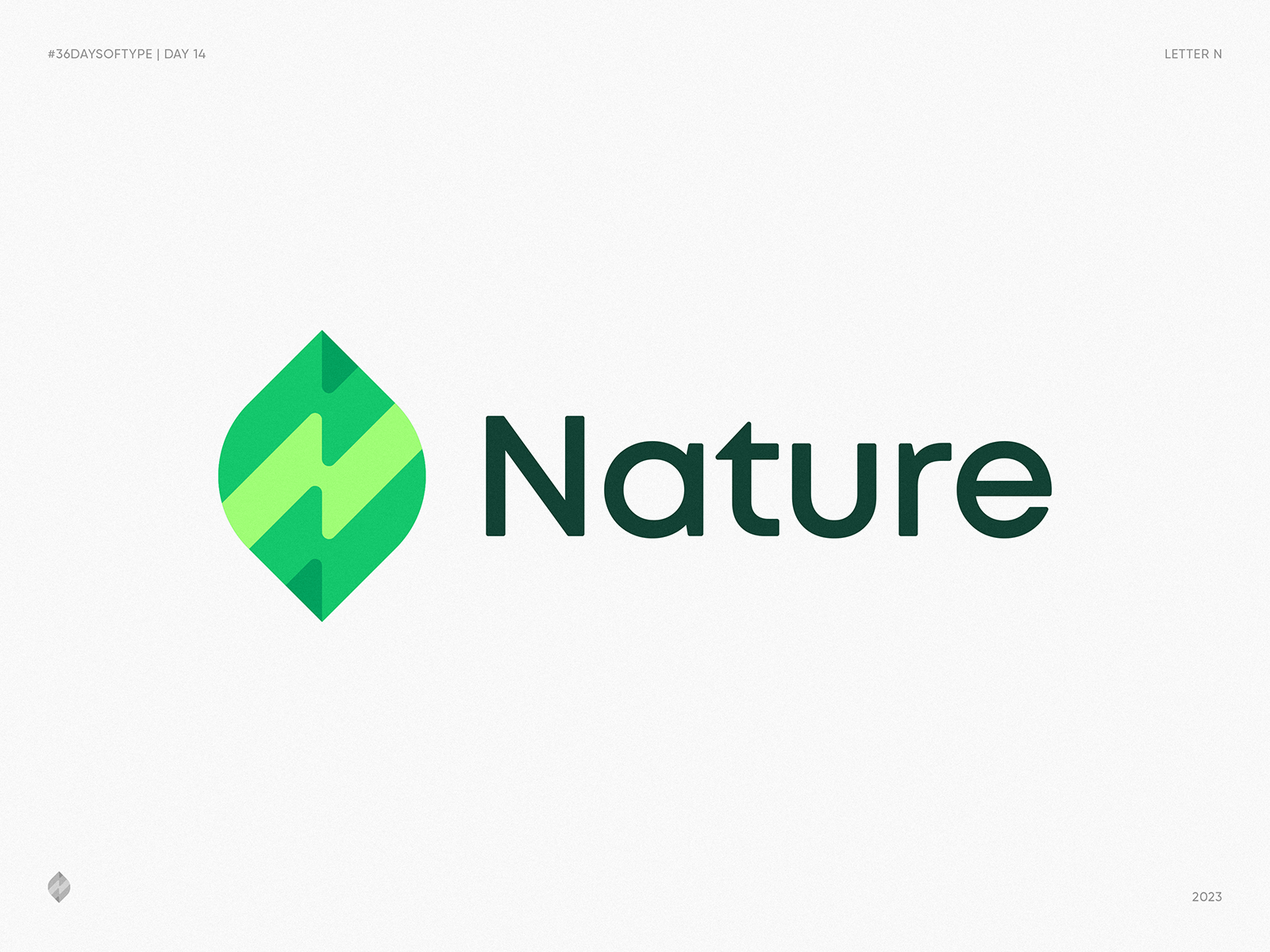 N for Nature. 36 Days of Type. Day 14 by Dmitry Lepisov for Lepisov ...