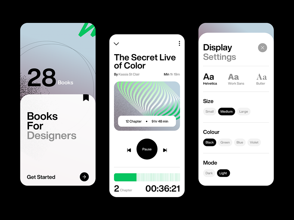 UI & Colour Exploration by Giga Tamarashvili on Dribbble