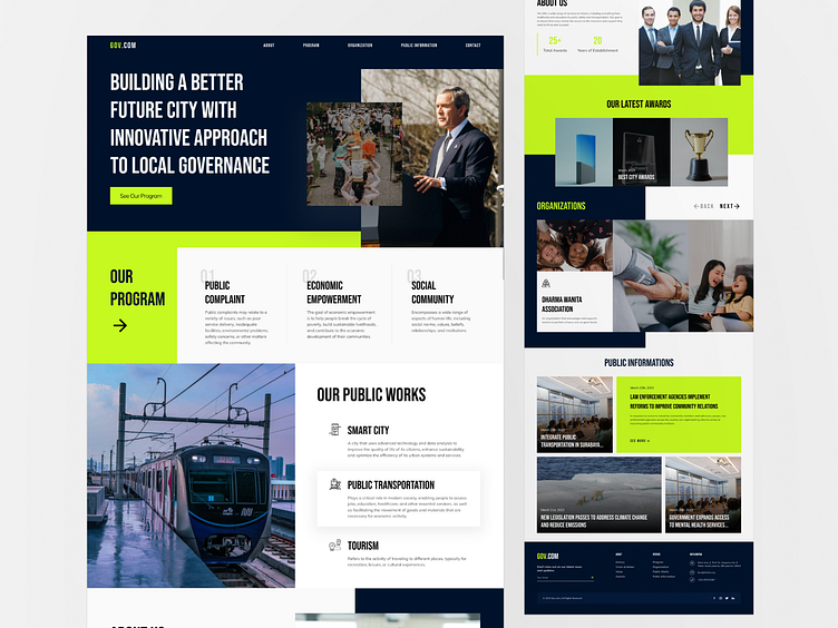 Government Website - Landing Page by Inas Aqliya on Dribbble