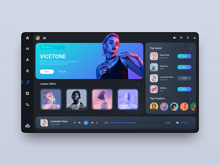 HMI Concept/UI design by Sissi on Dribbble