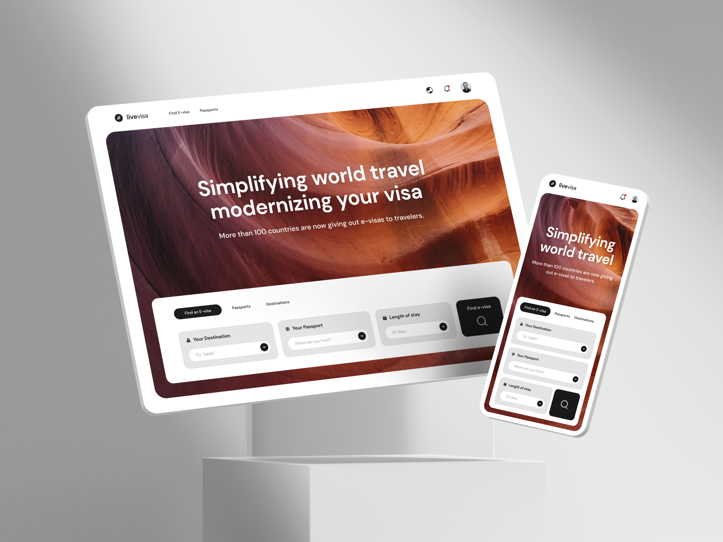 Livevisa - E-visa Application Landing Page by Louis Nguyen on Dribbble