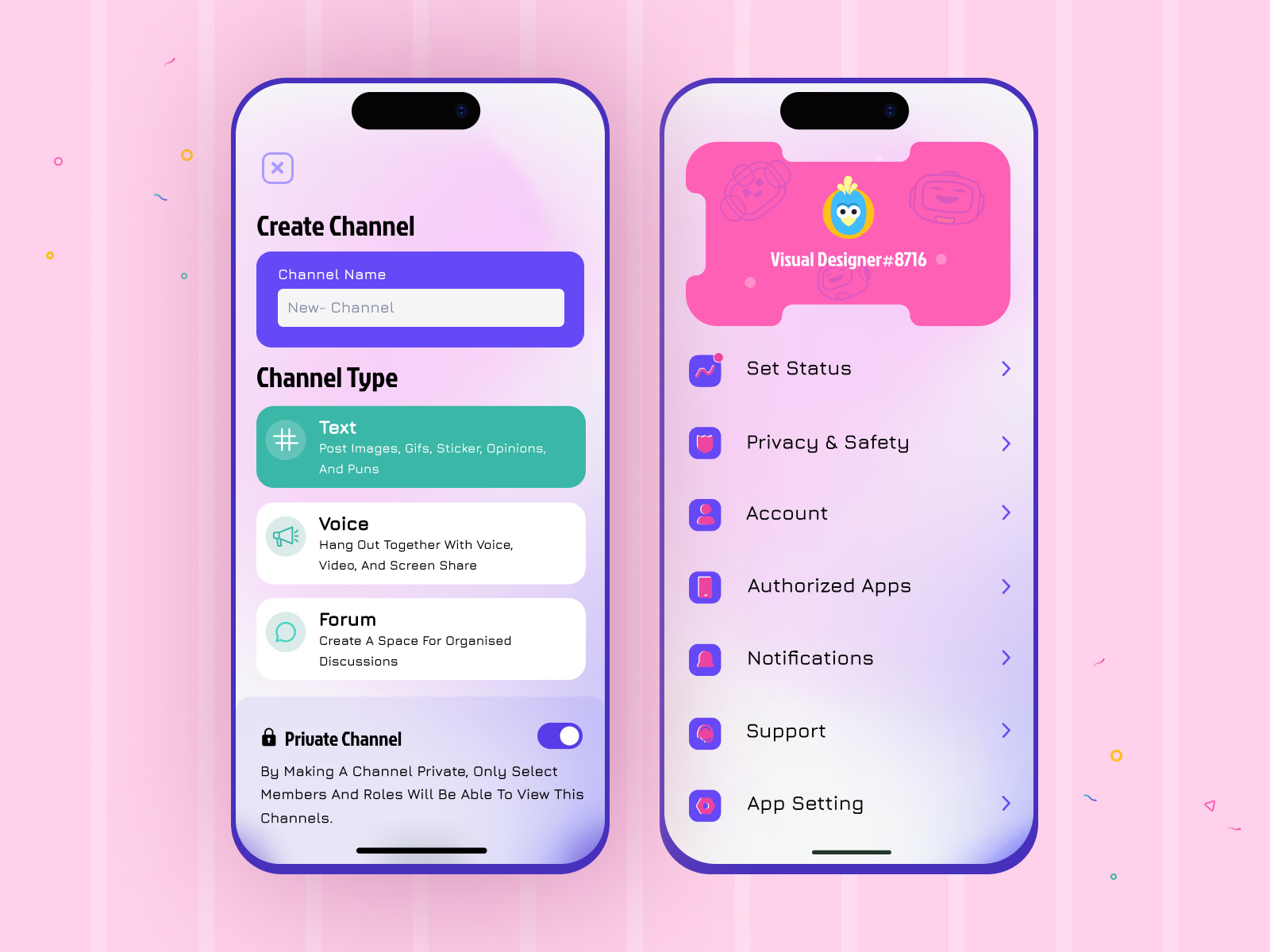 Discord App Redesign (Made in Figma) by TecOrb Technologies ™ on Dribbble