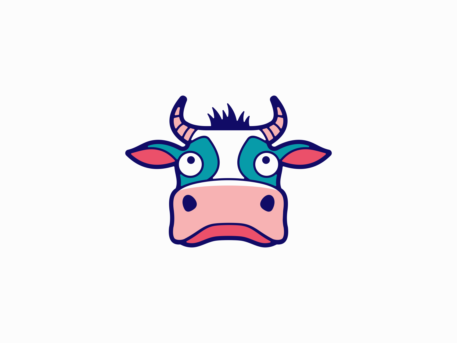 Cow Logo by Lucian Radu on Dribbble