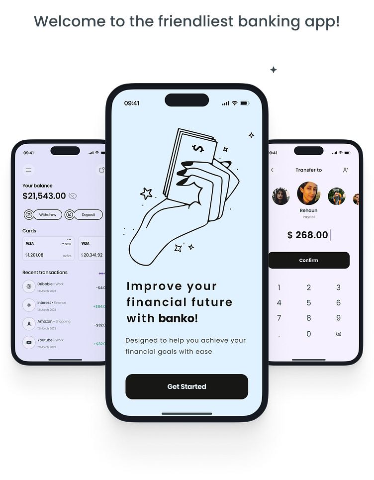 Banko - Financial App Concept by Reyhane Davarpanah on Dribbble