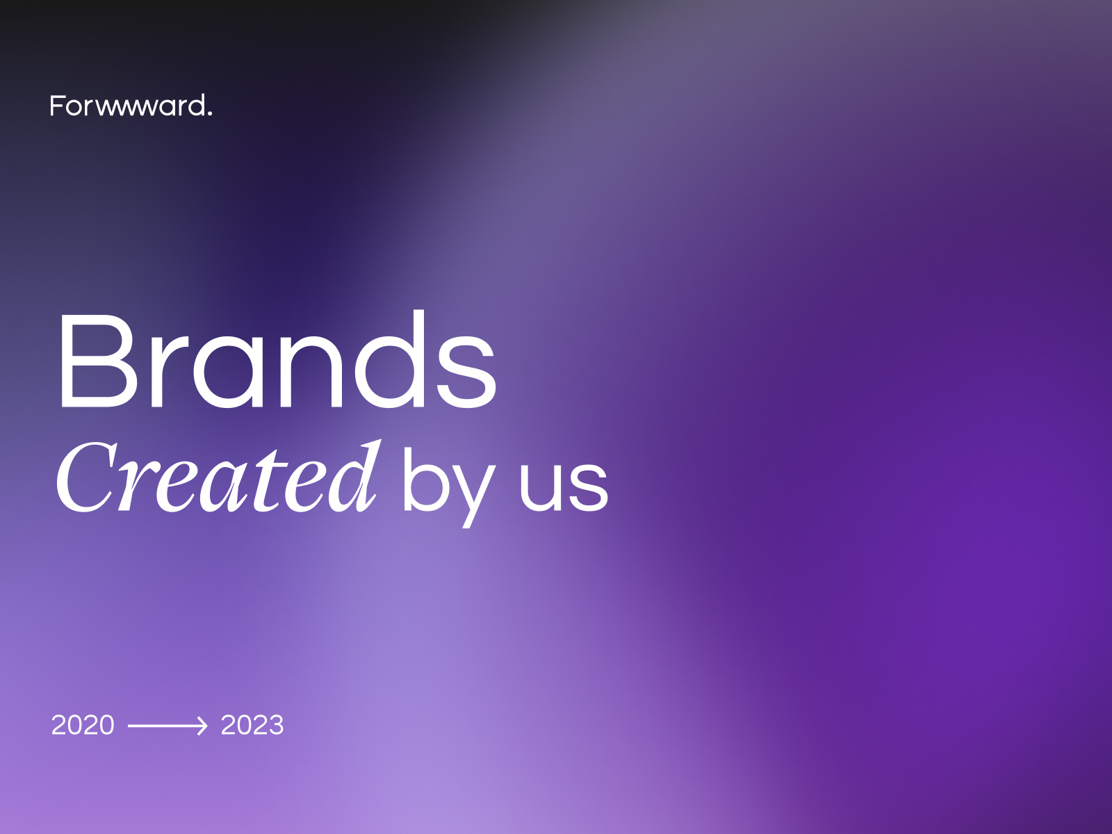 Brands created by us 🖤 by Eduardo Martins for Forwwward Studio on Dribbble
