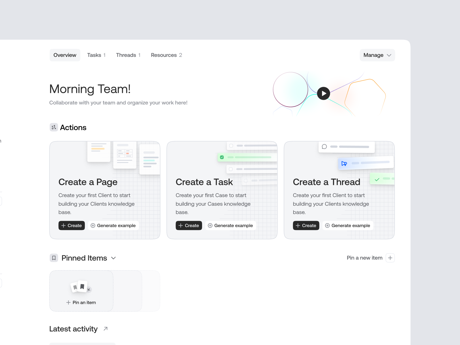 Team page empty state by Ayda Oz for Qatalog on Dribbble