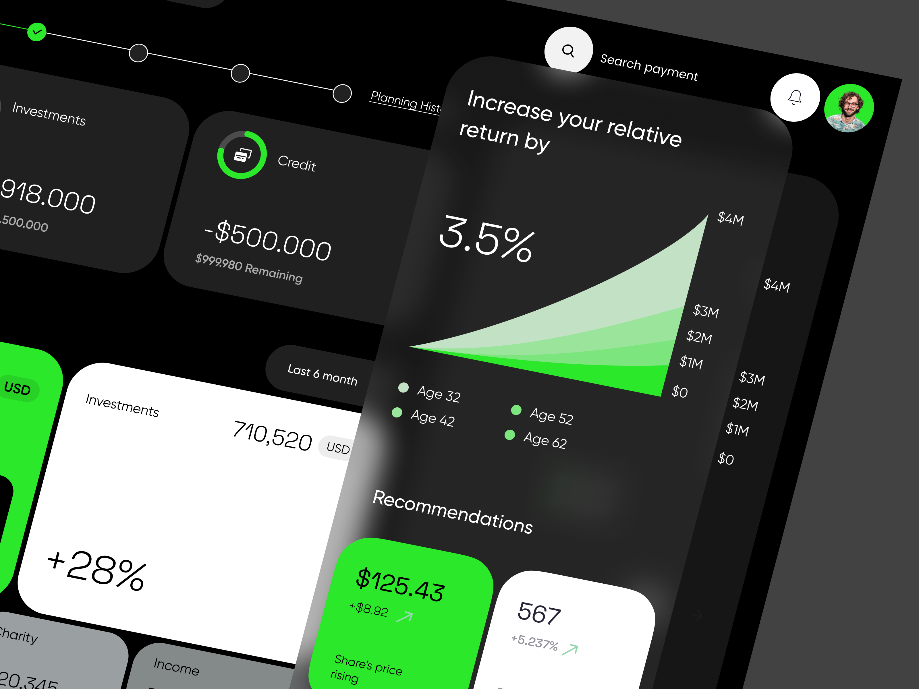 Empower - Finance Service Management by RonDesignLab ⭐️ on Dribbble