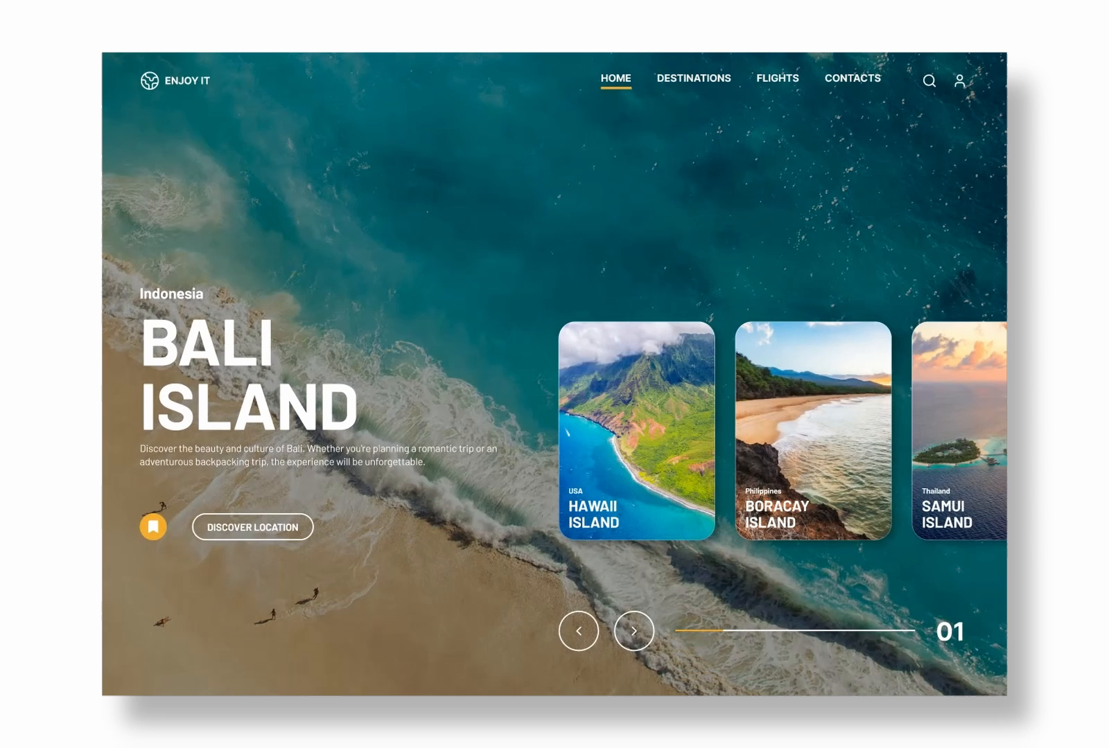 Travel - Design Concept by Dinis Romaniuk on Dribbble