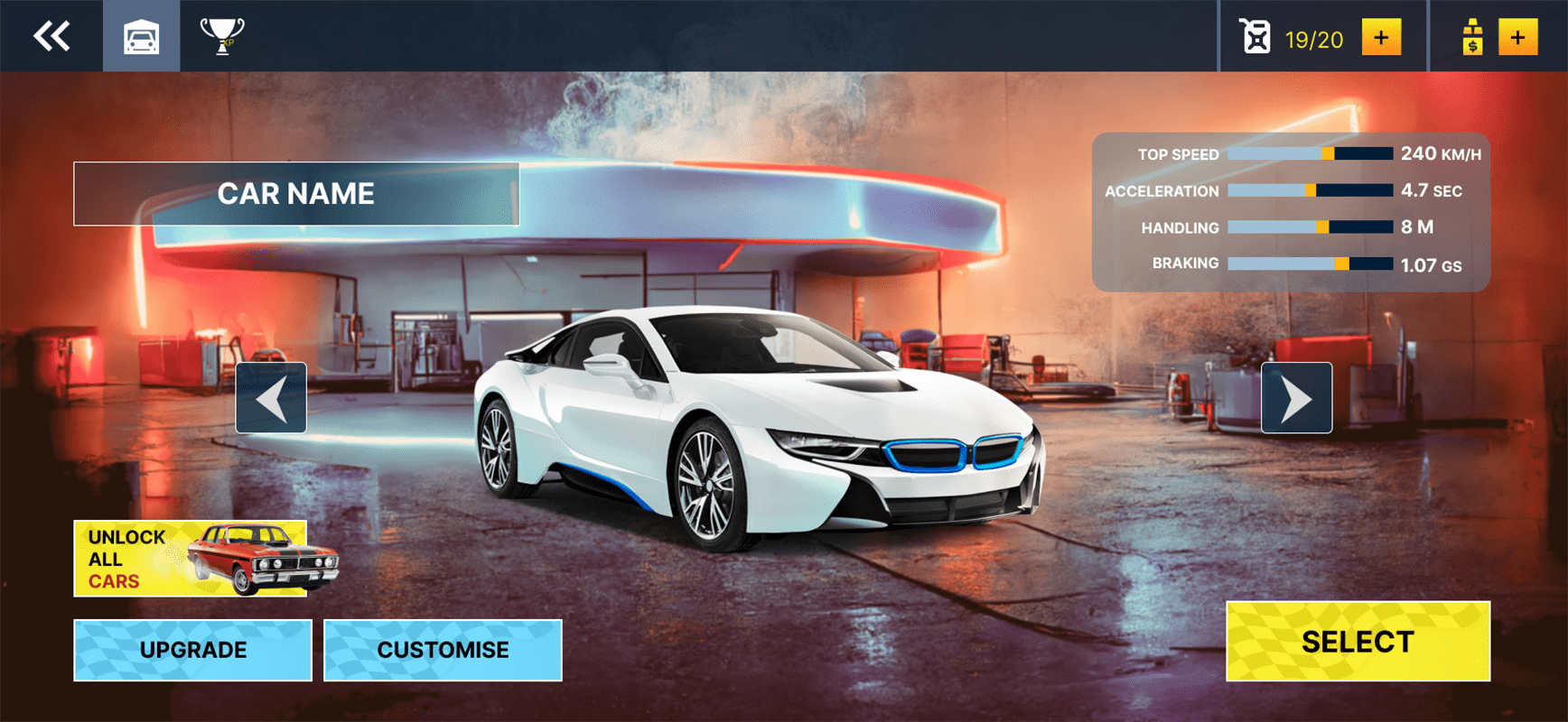 Car Racing Game Interface by Quảng on Dribbble