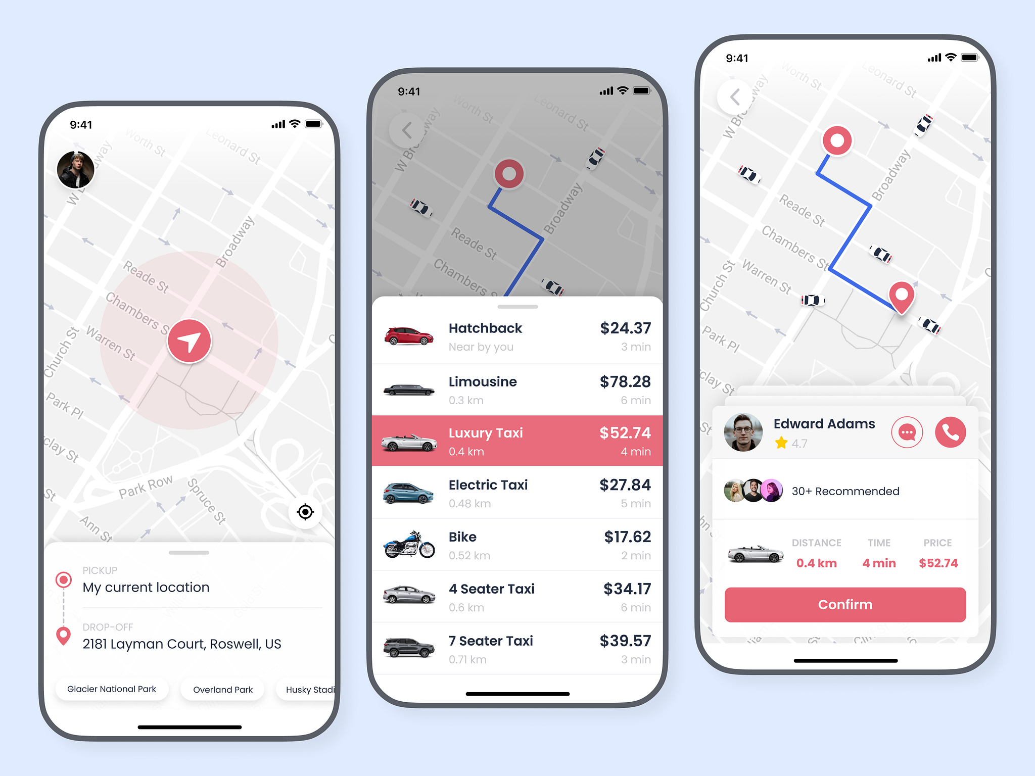 Taxi Booking App - XLCab by XongoLab Products on Dribbble