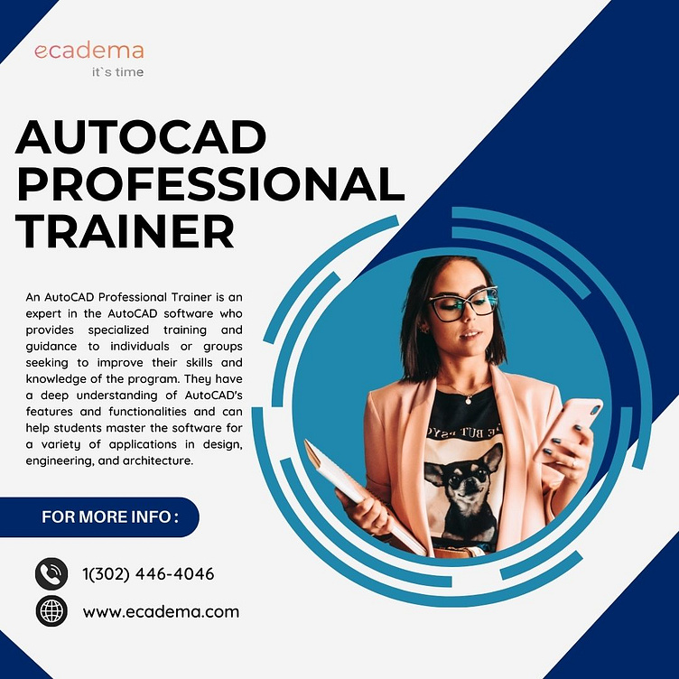 Autocad Professional Trainer By Ecadema On Dribbble 
