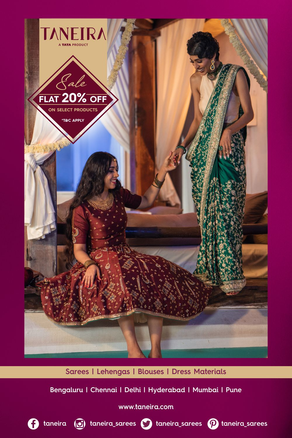 Taneira Diwali Flat Sale Design by Shafeer Arakkal on Dribbble