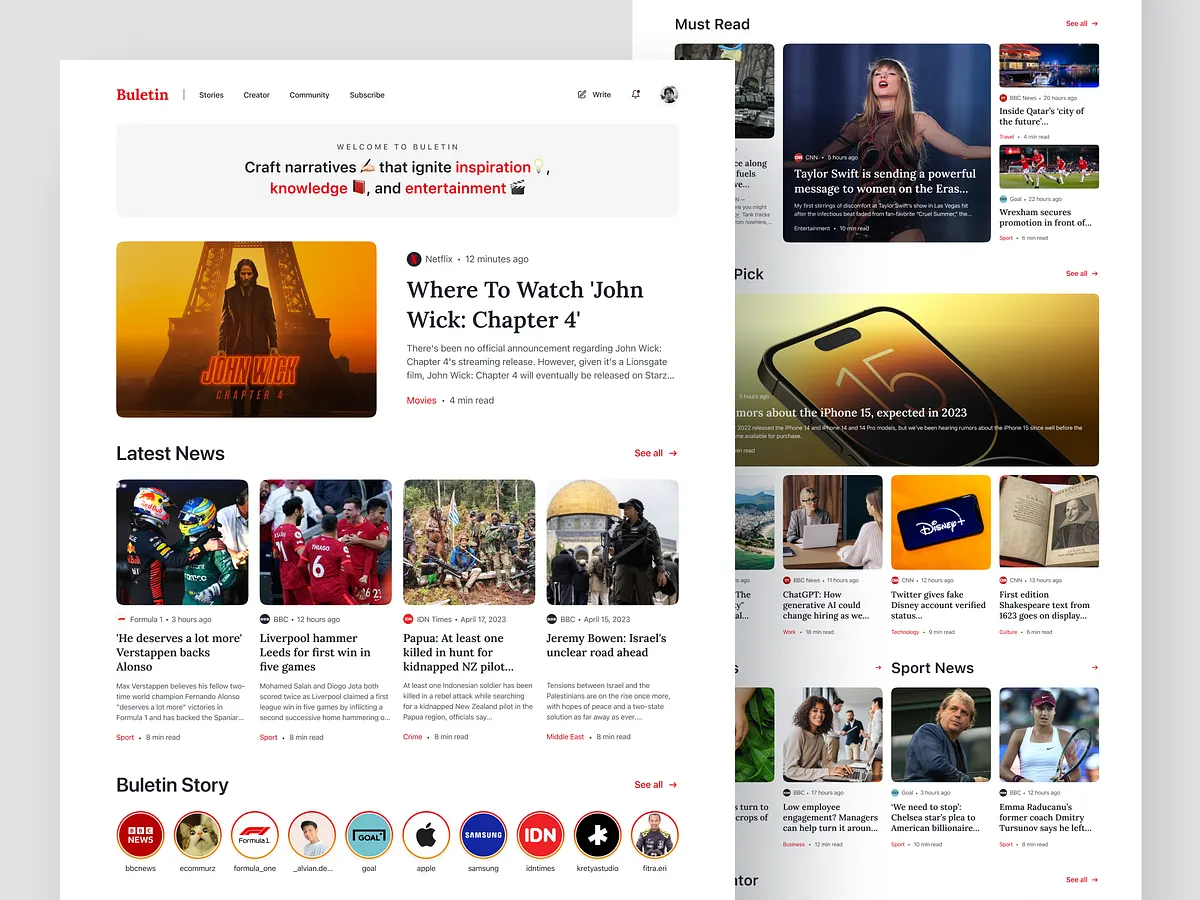 News Website designs, themes, templates and downloadable graphic ...