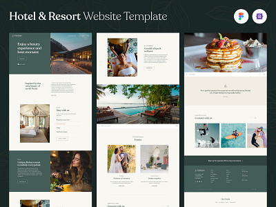 Hotel & Resort Website Template by Sandeep Kasundra on Dribbble