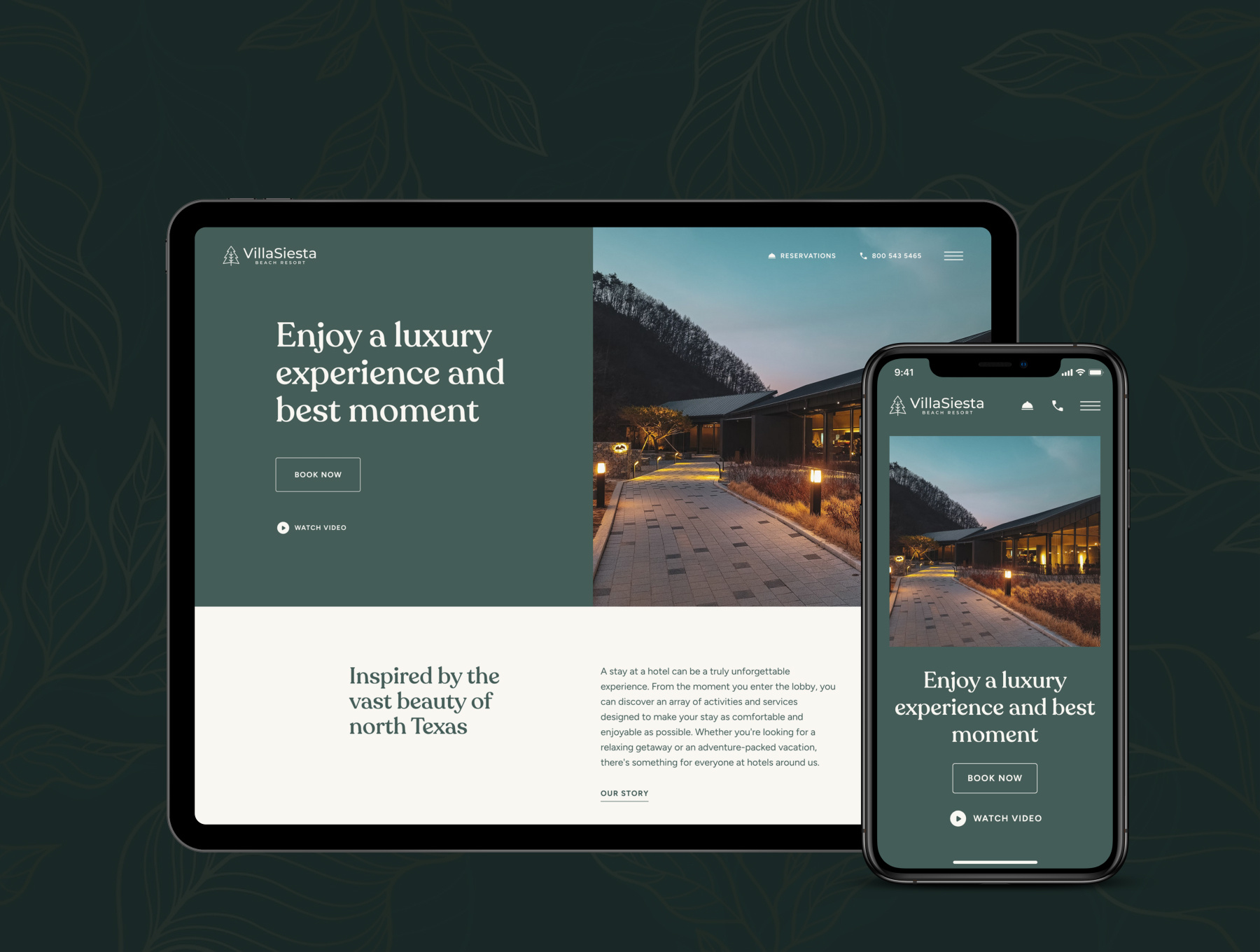 Hotel & Resort Website Template by Sandeep Kasundra on Dribbble