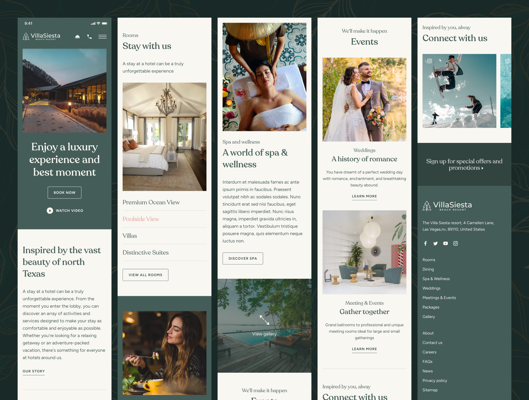 Hotel & Resort Website Template by Sandeep Kasundra on Dribbble