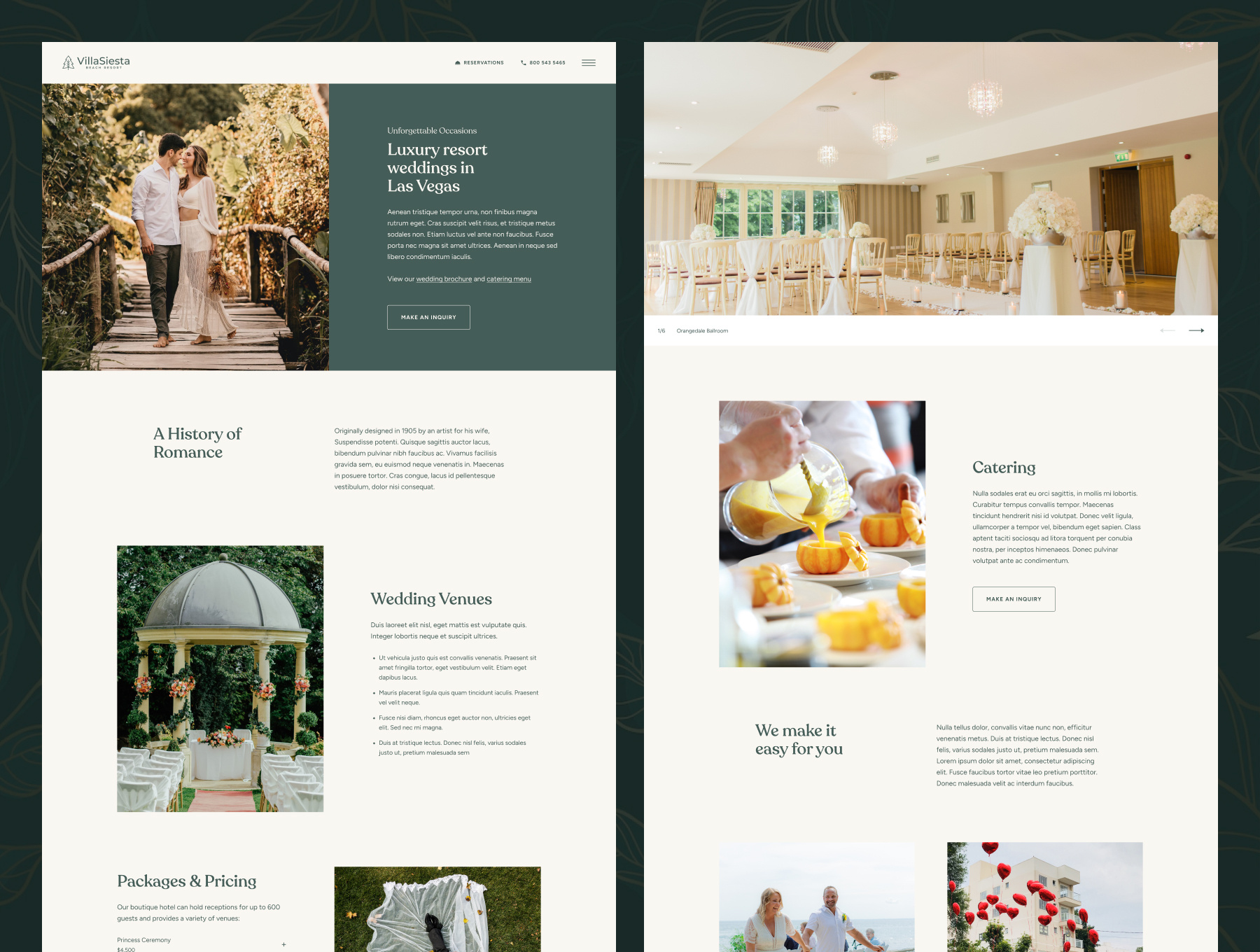 Hotel & Resort Website Template by Sandeep Kasundra on Dribbble