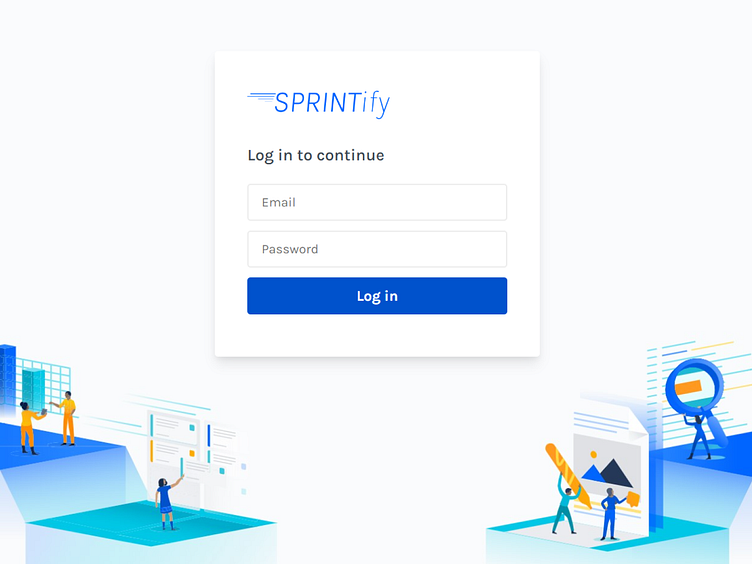 Login UI | Sprint-ify by Arpit Gupta on Dribbble