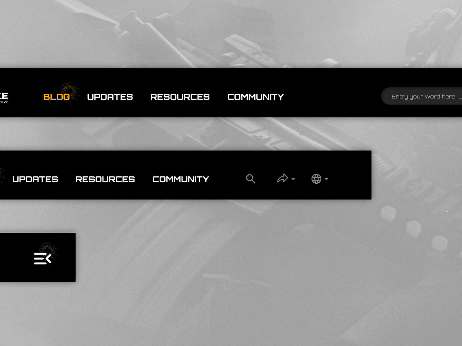 Daily UI Challenge 51 - Header Navigation by Andrew Siu on Dribbble