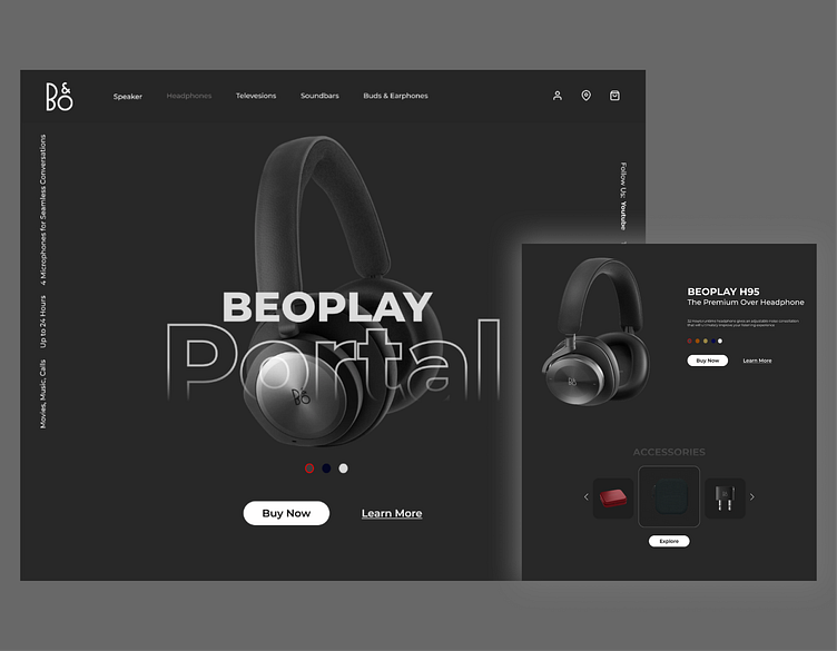 Bang and olufsen redesign(Headphone) with Prototype by Ayomikun ...