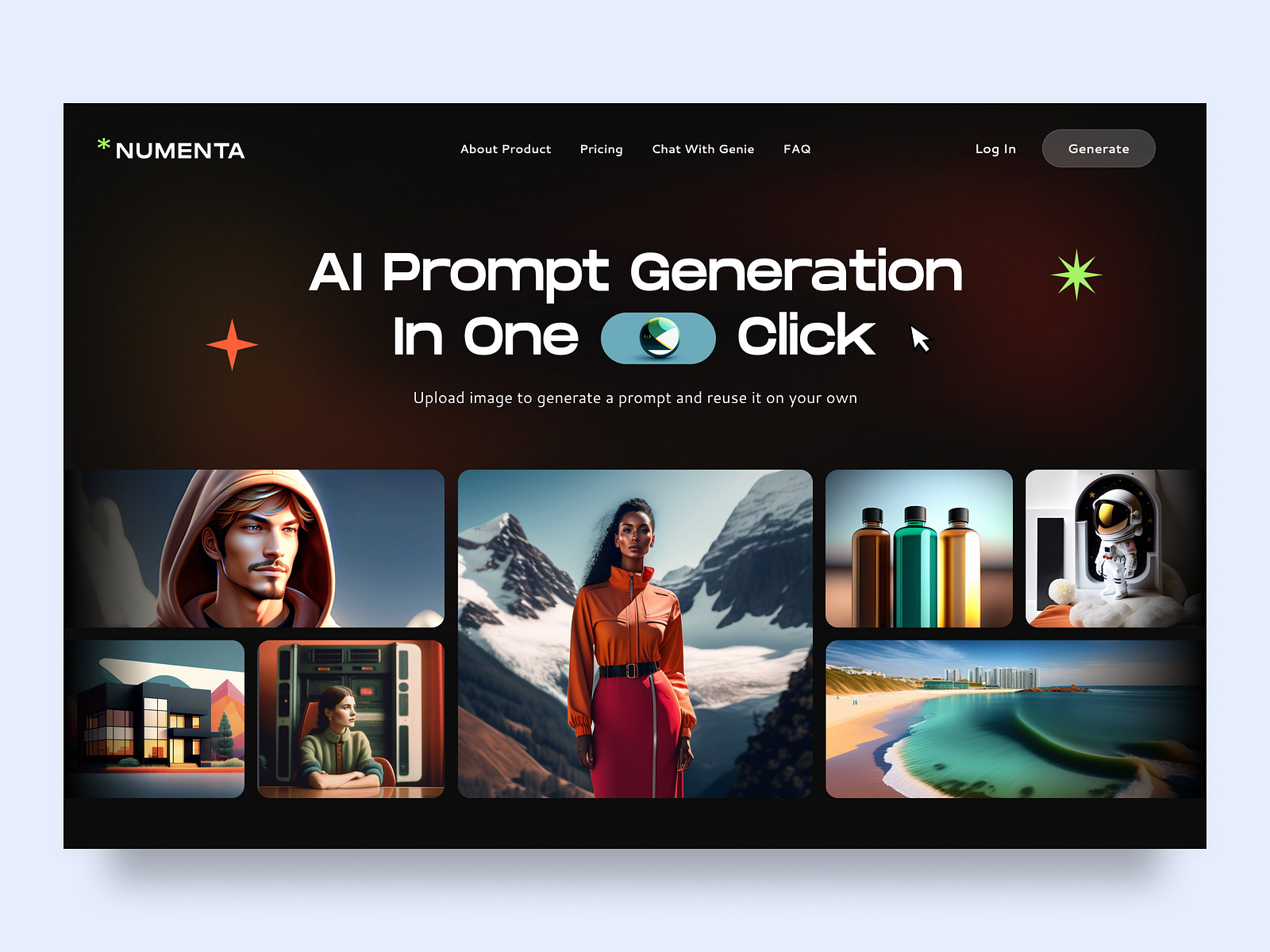 Numenta - AI Prompt Generator by Liliia Kulyk on Dribbble