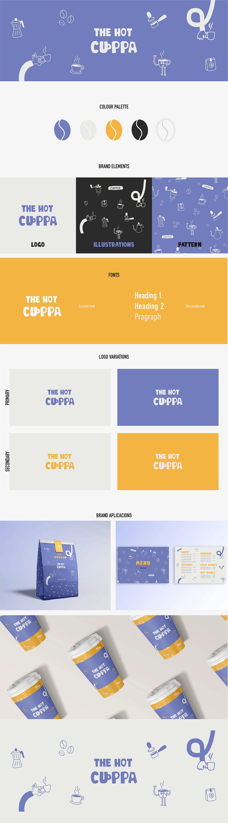 The Hot Cuppa Branding by Sara Serván on Dribbble