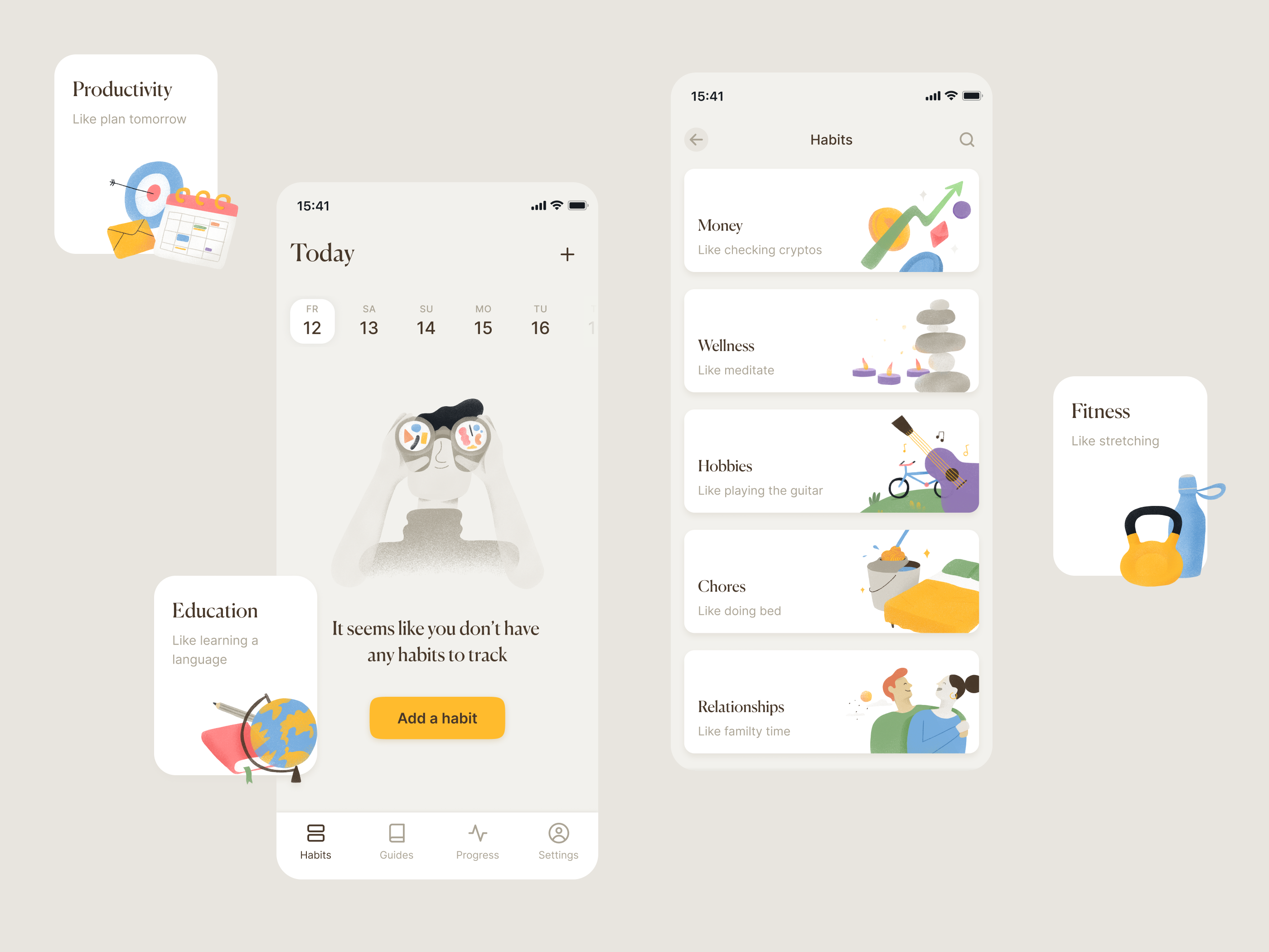 Habits — UI Animation by Z1 on Dribbble