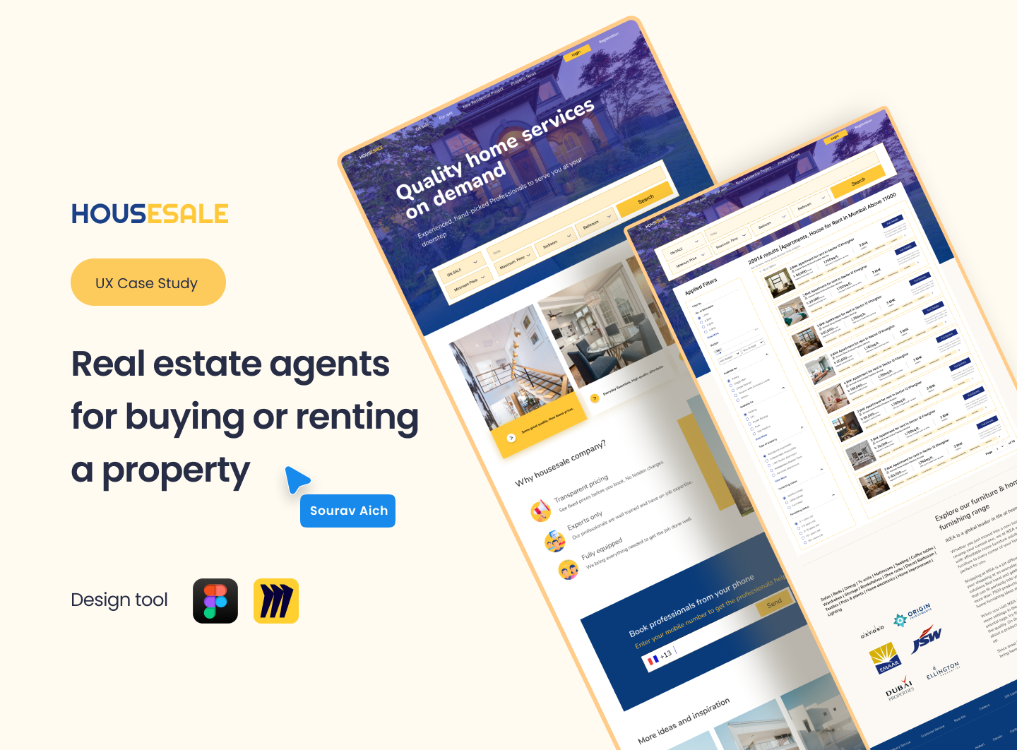 UI/UX Case Study On Real Estate Website Design by Sourav Aich on Dribbble