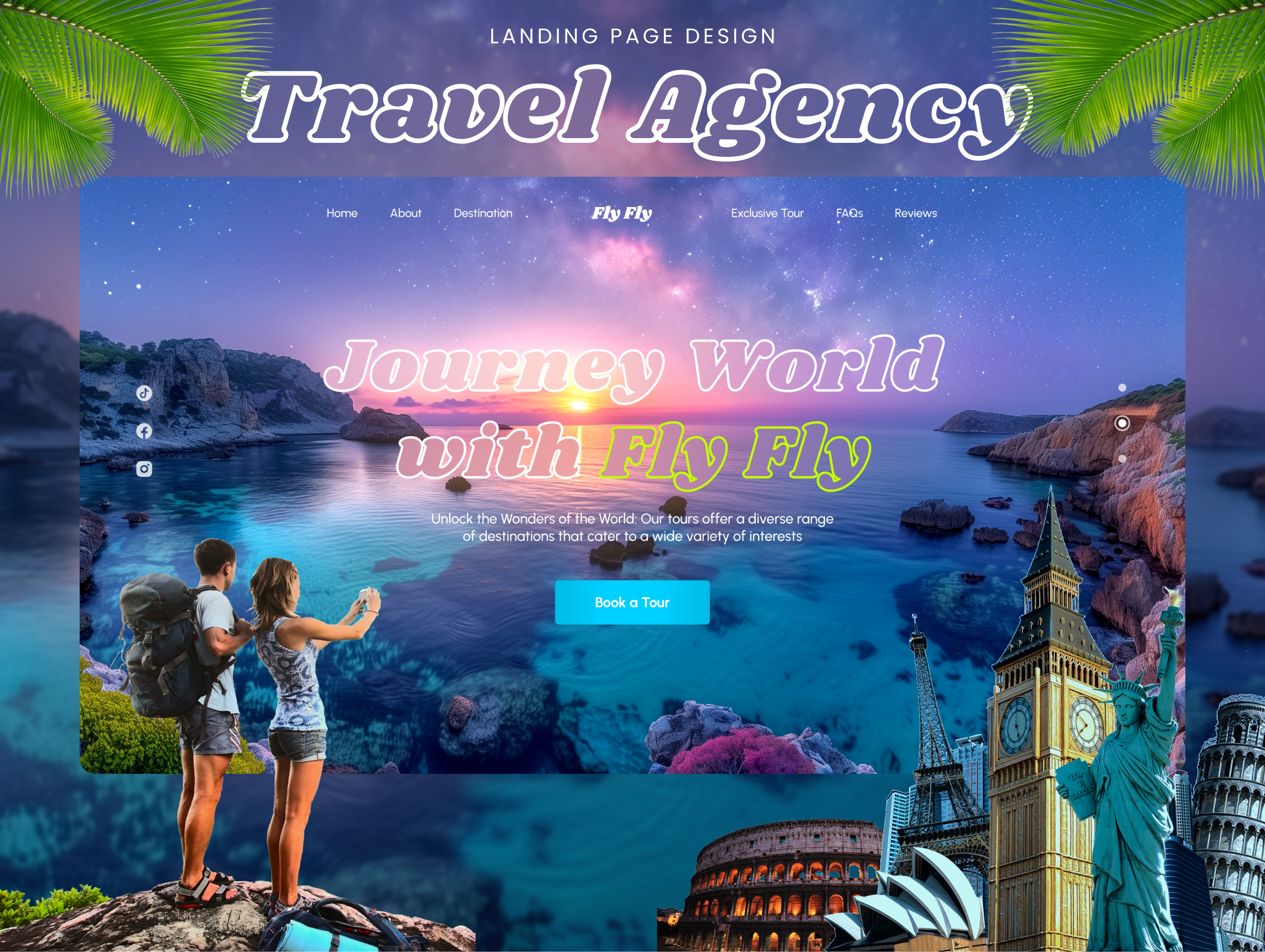 Travel Landing Page designs, themes, templates and downloadable graphic ...