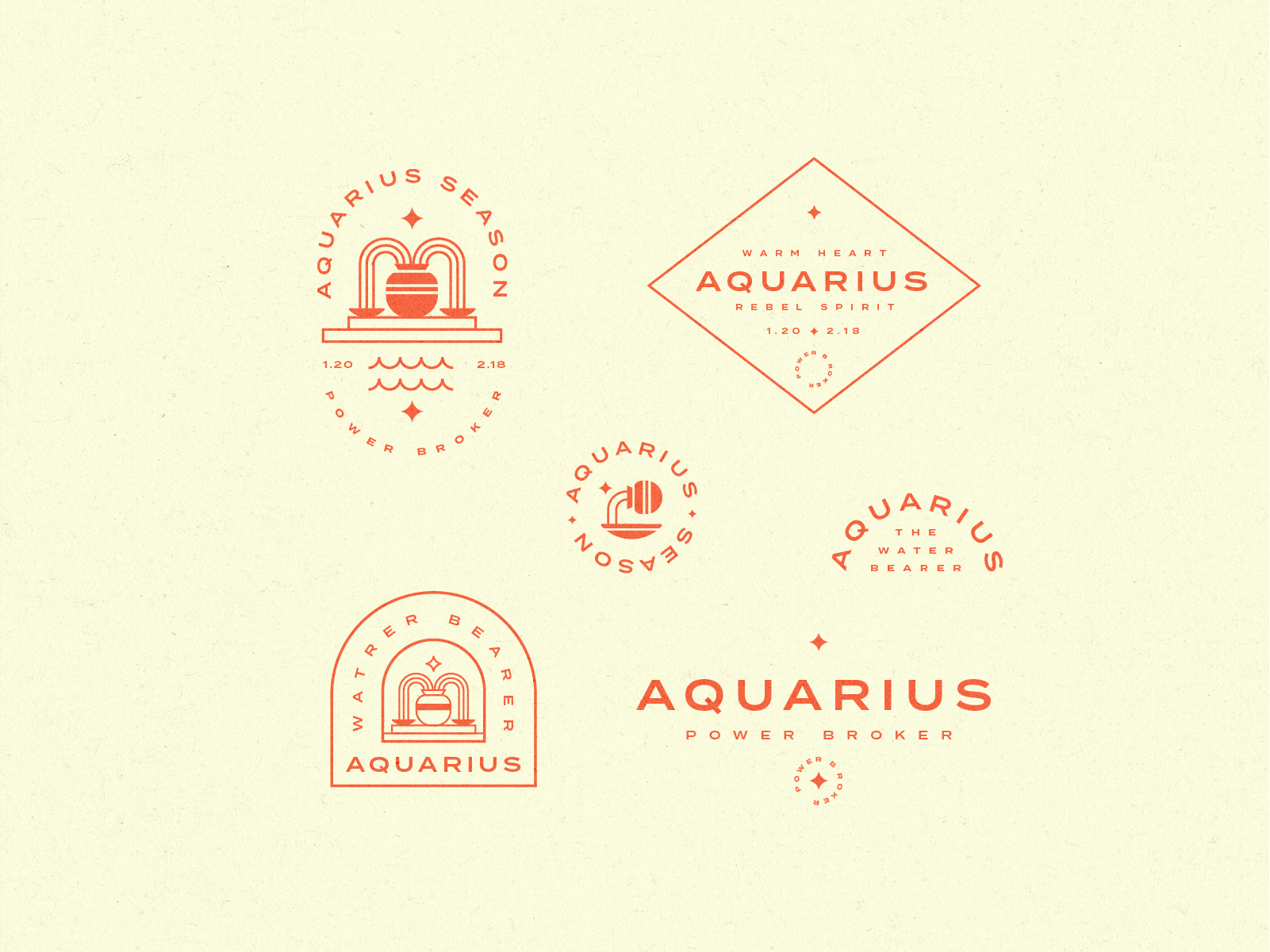 Aquarius Type Practice by Rachel Gillespie (Seer Design Co.) on Dribbble