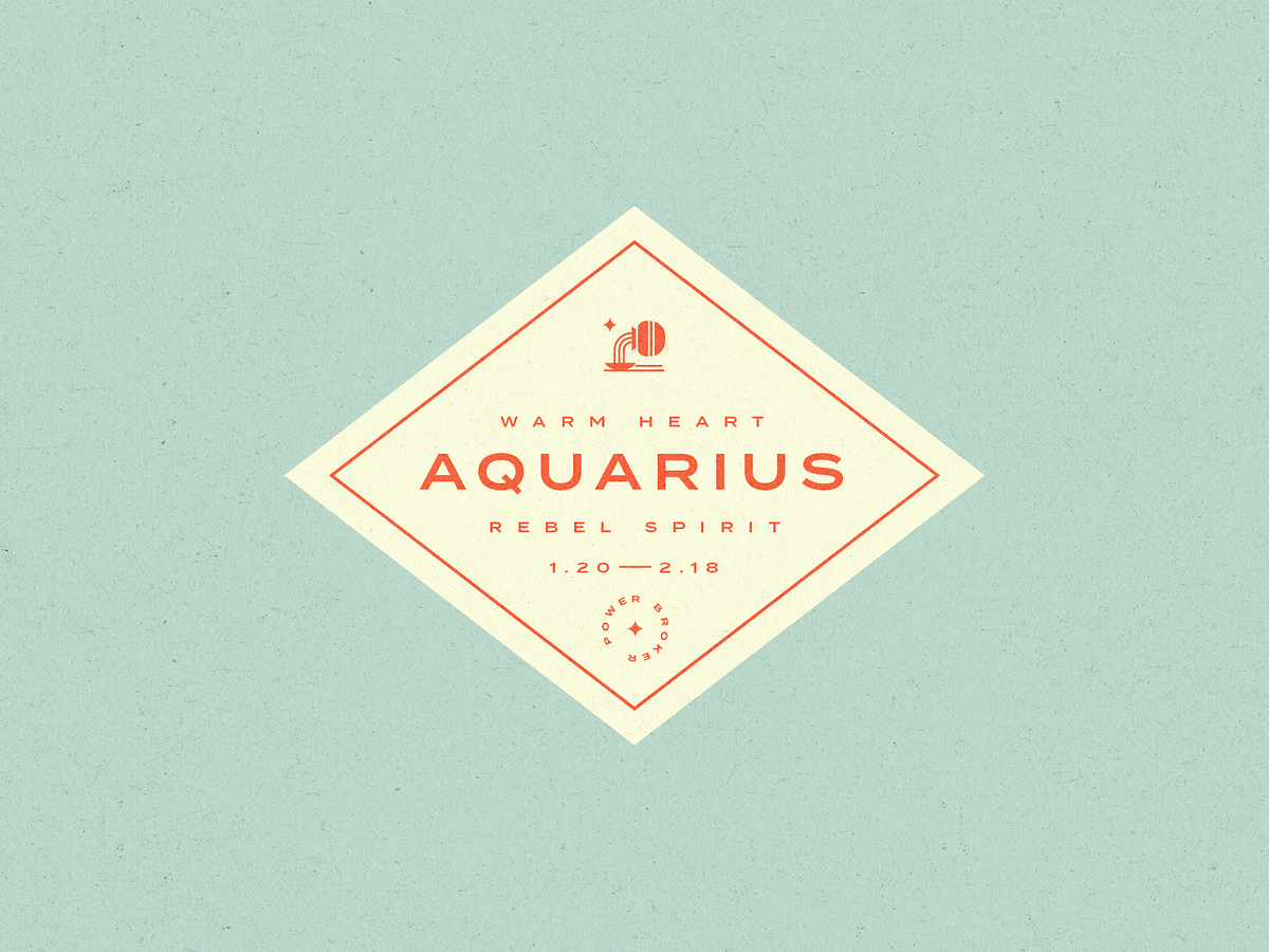Aquarius Type Practice by Rachel Gillespie (Seer Design Co.) on Dribbble