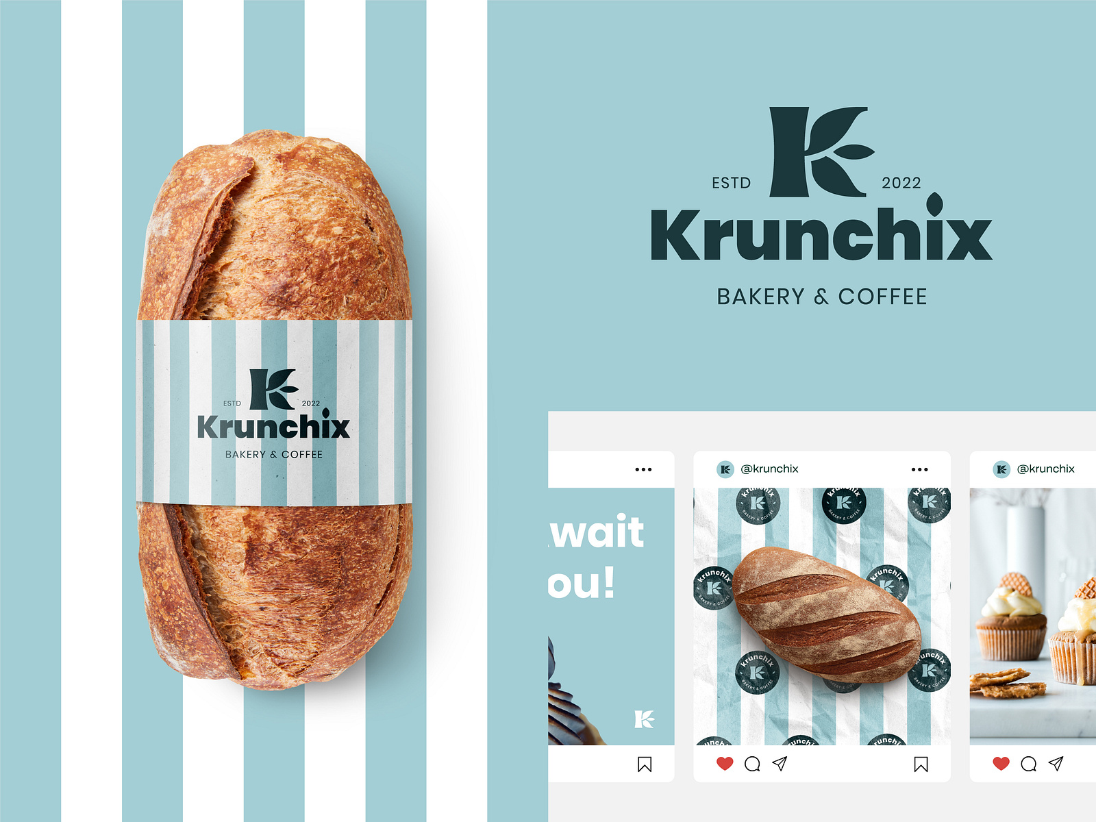 Krunchix - Bakery Brand Identity by Emir Kudic on Dribbble