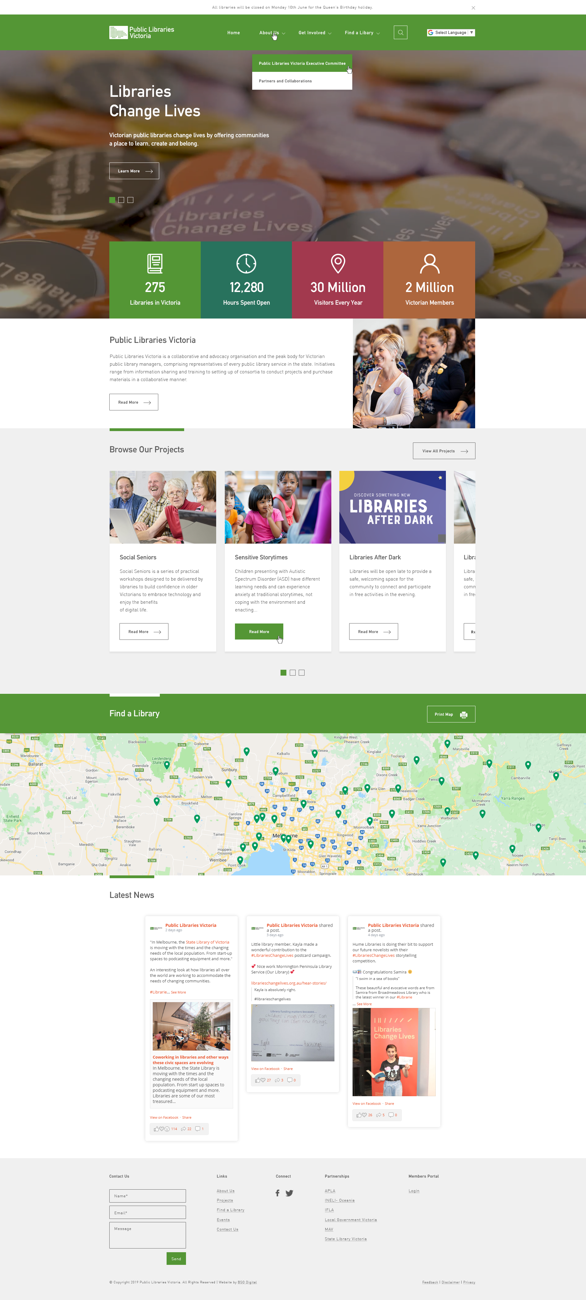 Public Libraries Victoria Website Redesign by Adam Blackburn on Dribbble