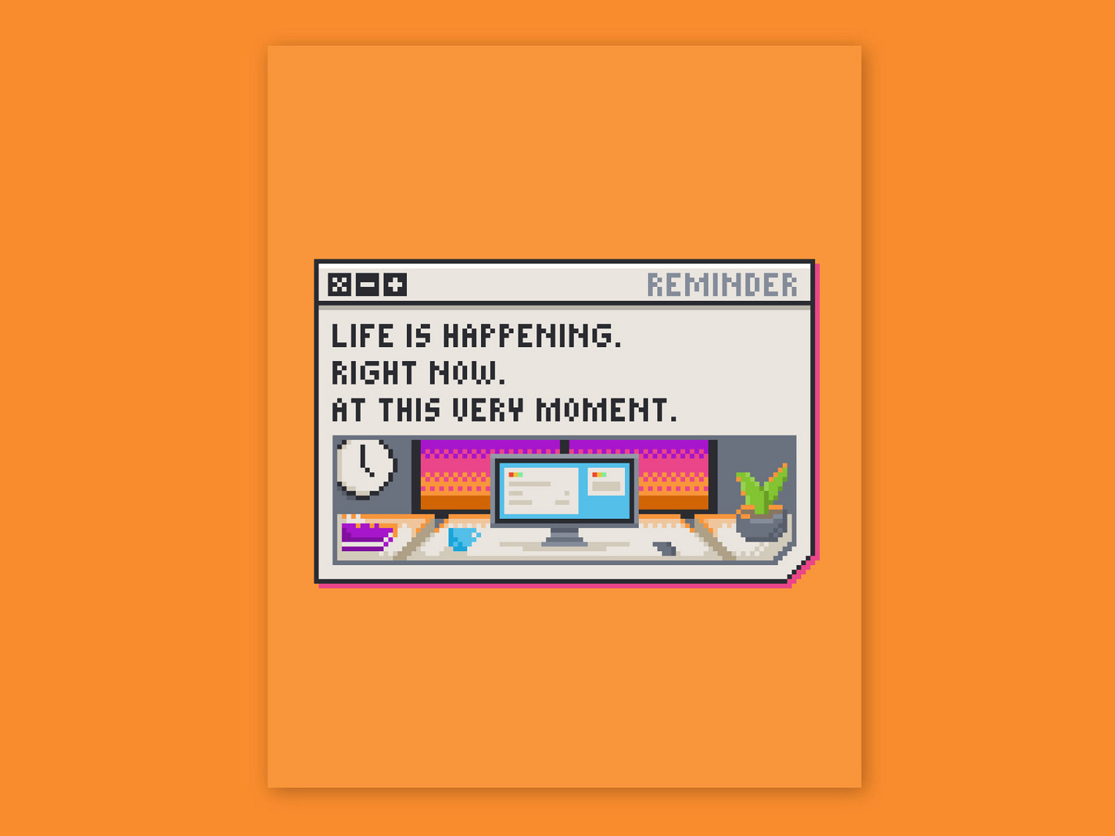 Pixel Poster - Life by Jesse Cooke - Pixel Artist on Dribbble