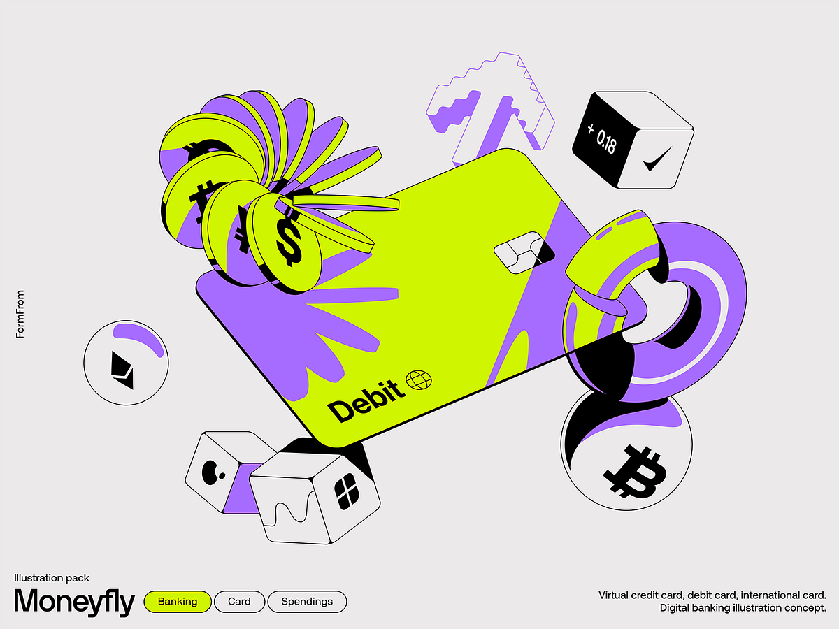 Modern banking & balance - illustration by Dmitrii Kharchenko for ...