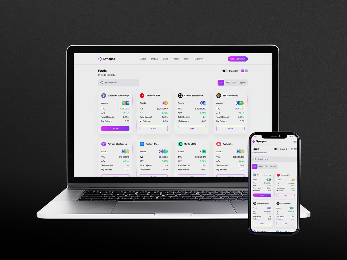 Crypto Pools Dashboard UI Design by Md Abadul Biswas 🔥 for ITO Team on ...