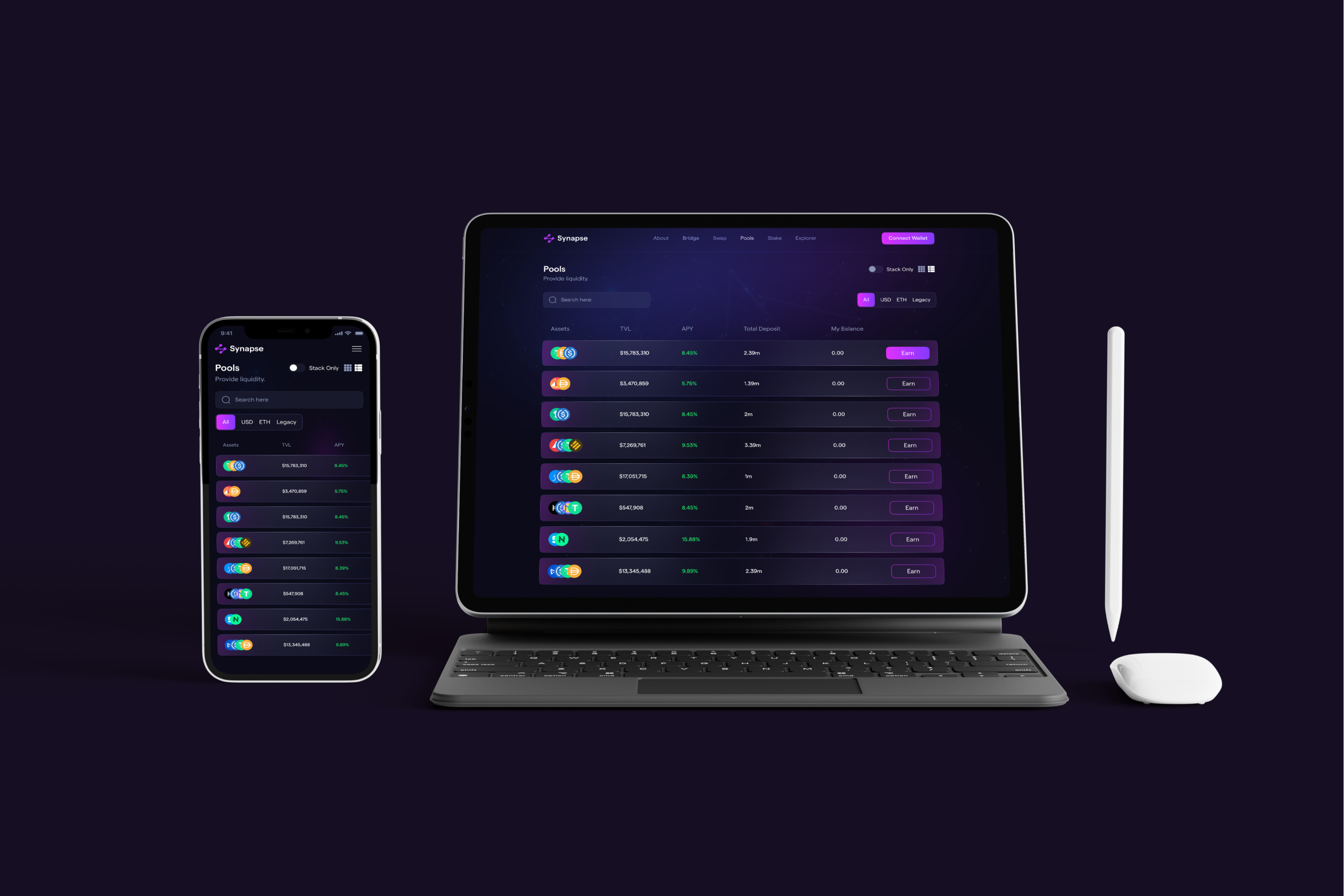 Crypto Pools Dashboard UI Design by Md Abadul Biswas 🔥 for ITO DIGITAL ...
