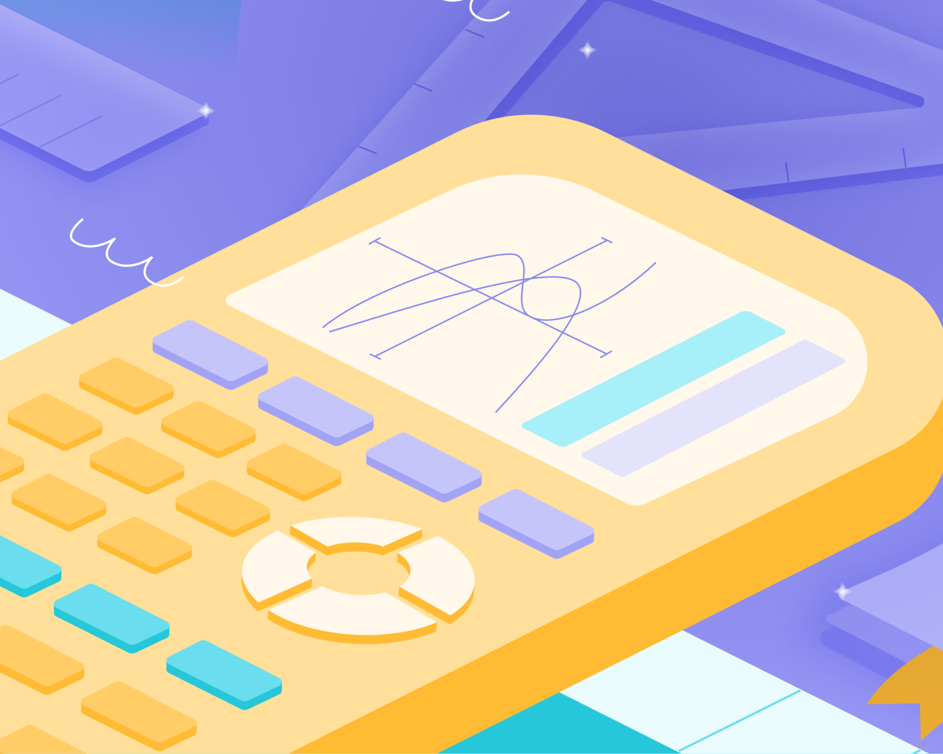 Colourful isometric illustration for Math event by Kanishka Rastogi on ...